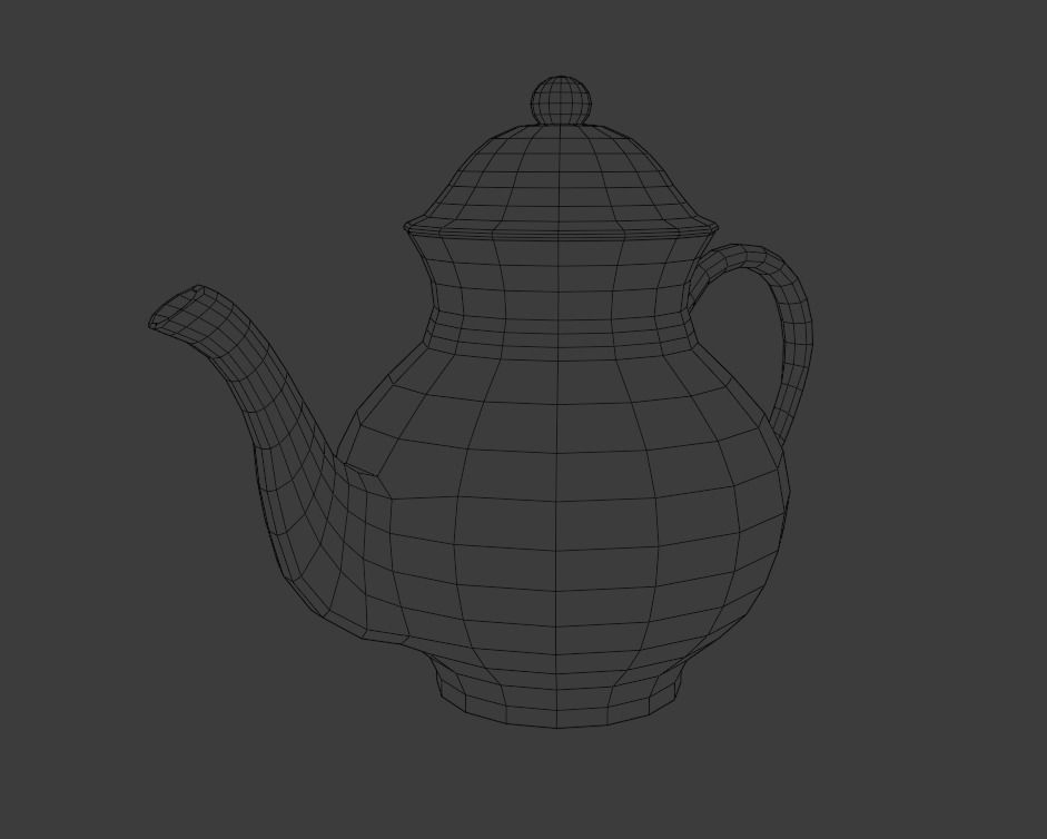 Tea-pot teapot free VR / AR / low-poly 3D model | CGTrader