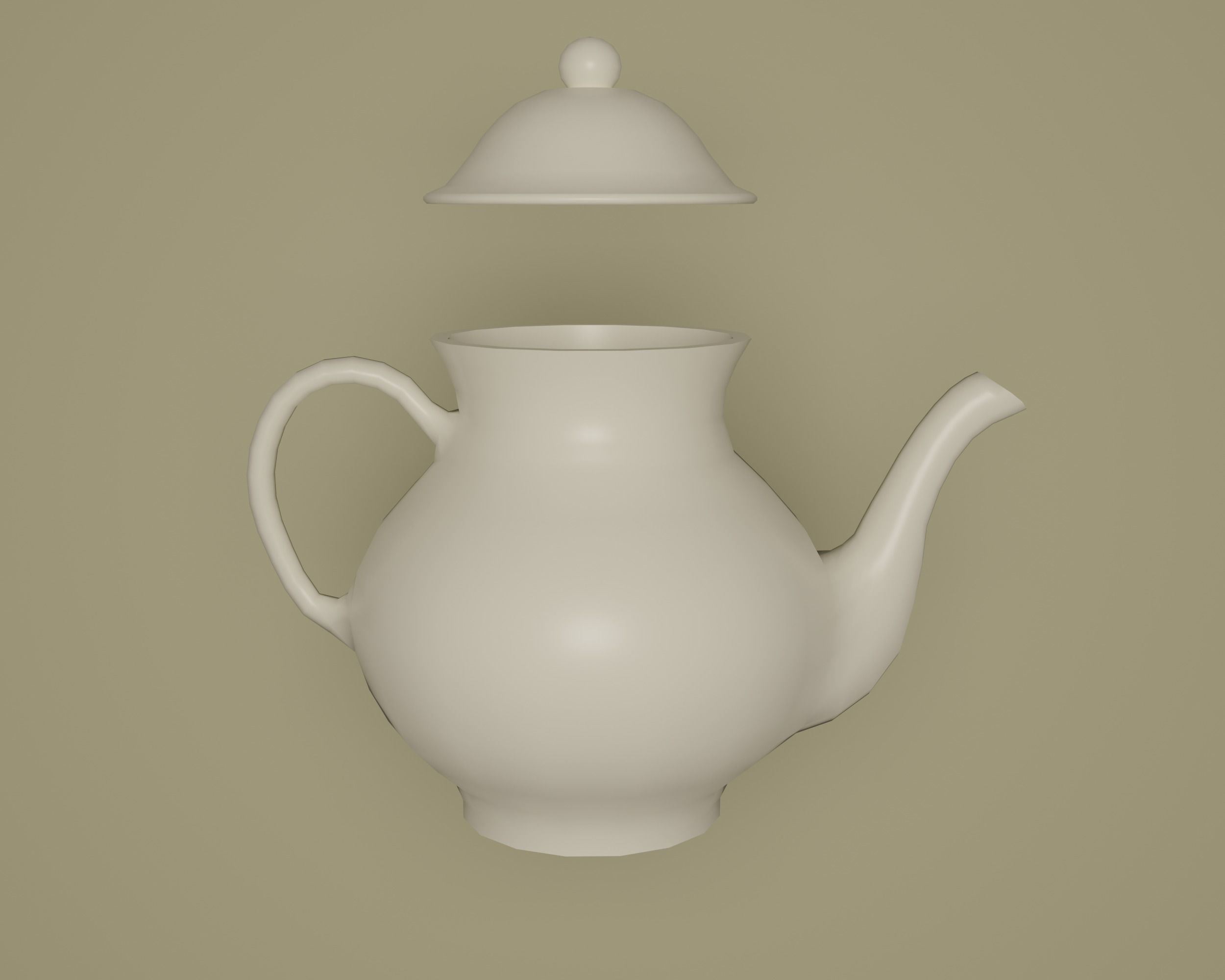 Tea-pot teapot free VR / AR / low-poly 3D model | CGTrader