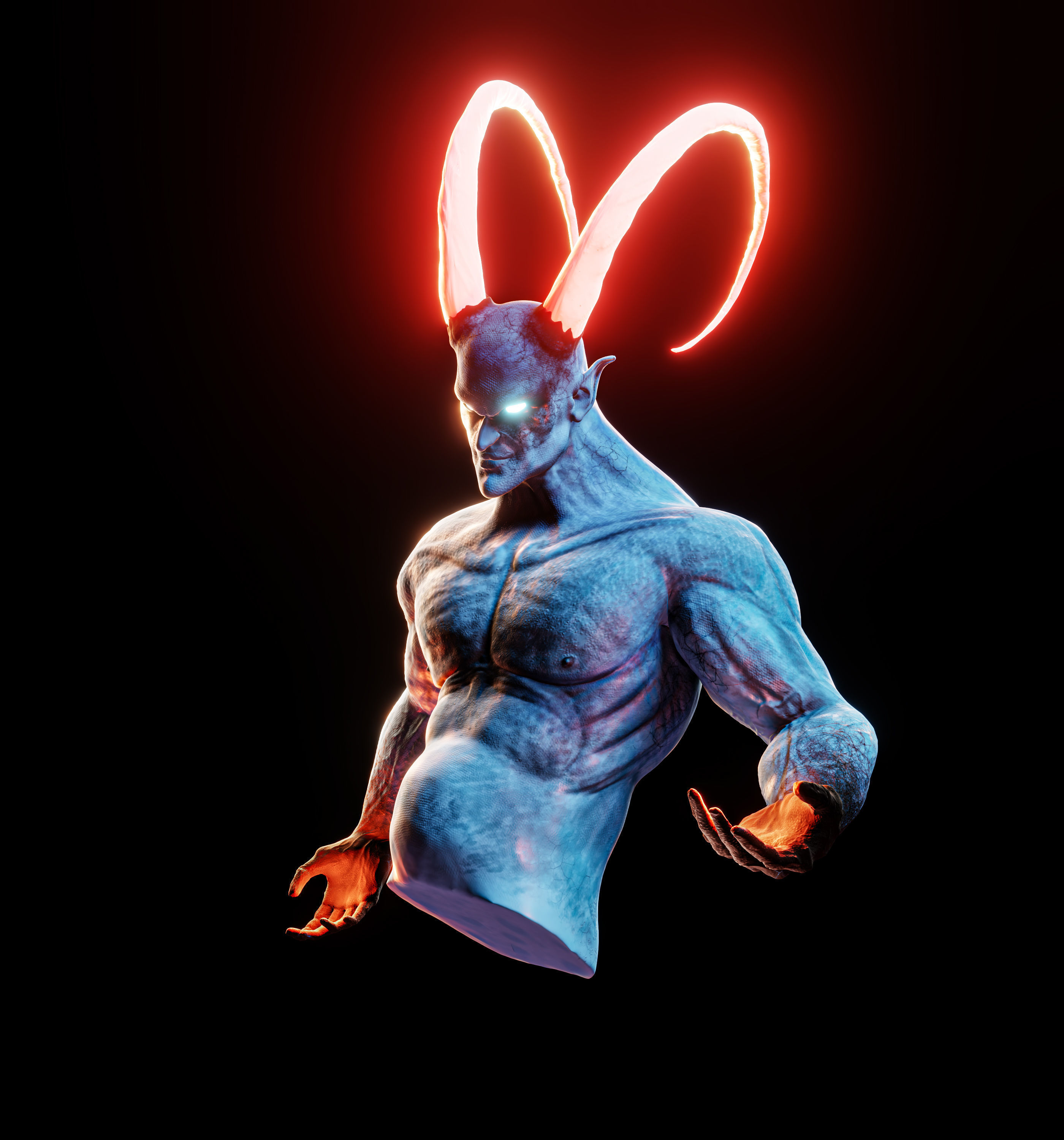 Bust of Evil Genie 3D model | CGTrader