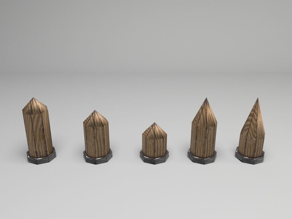 Modular Obstacles Pack 2 for Game Low-poly 3D model free VR / AR / low ...