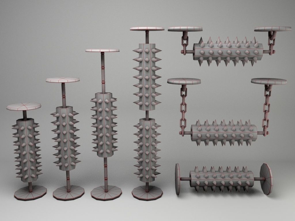 Modular Obstacles Pack 2 for Game Low-poly 3D model free VR / AR / low ...