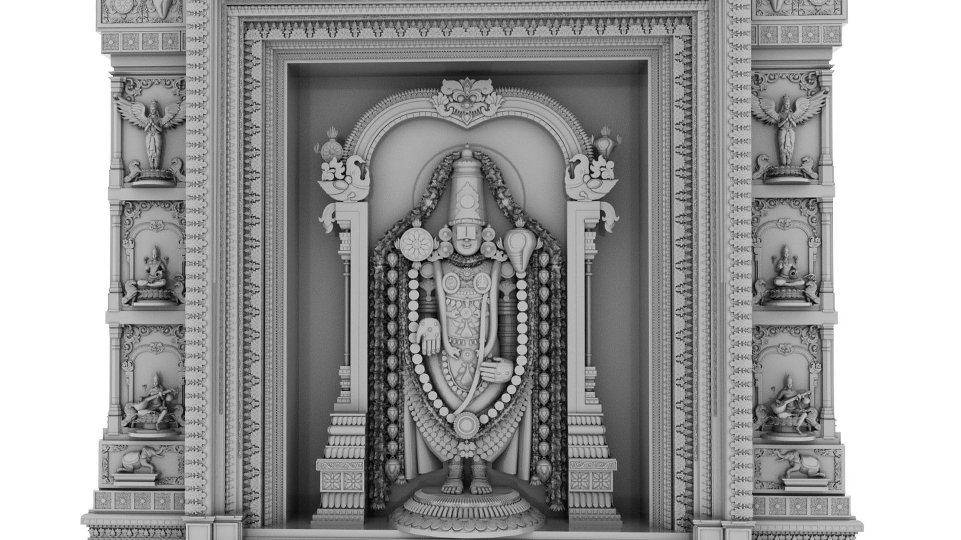 lord balaji venkateswara 3d model 3D model | CGTrader