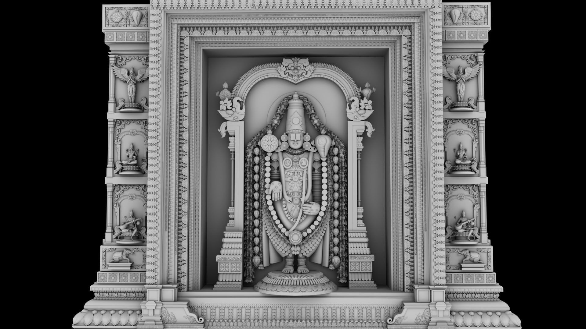 lord balaji venkateswara 3d model 3D model | CGTrader