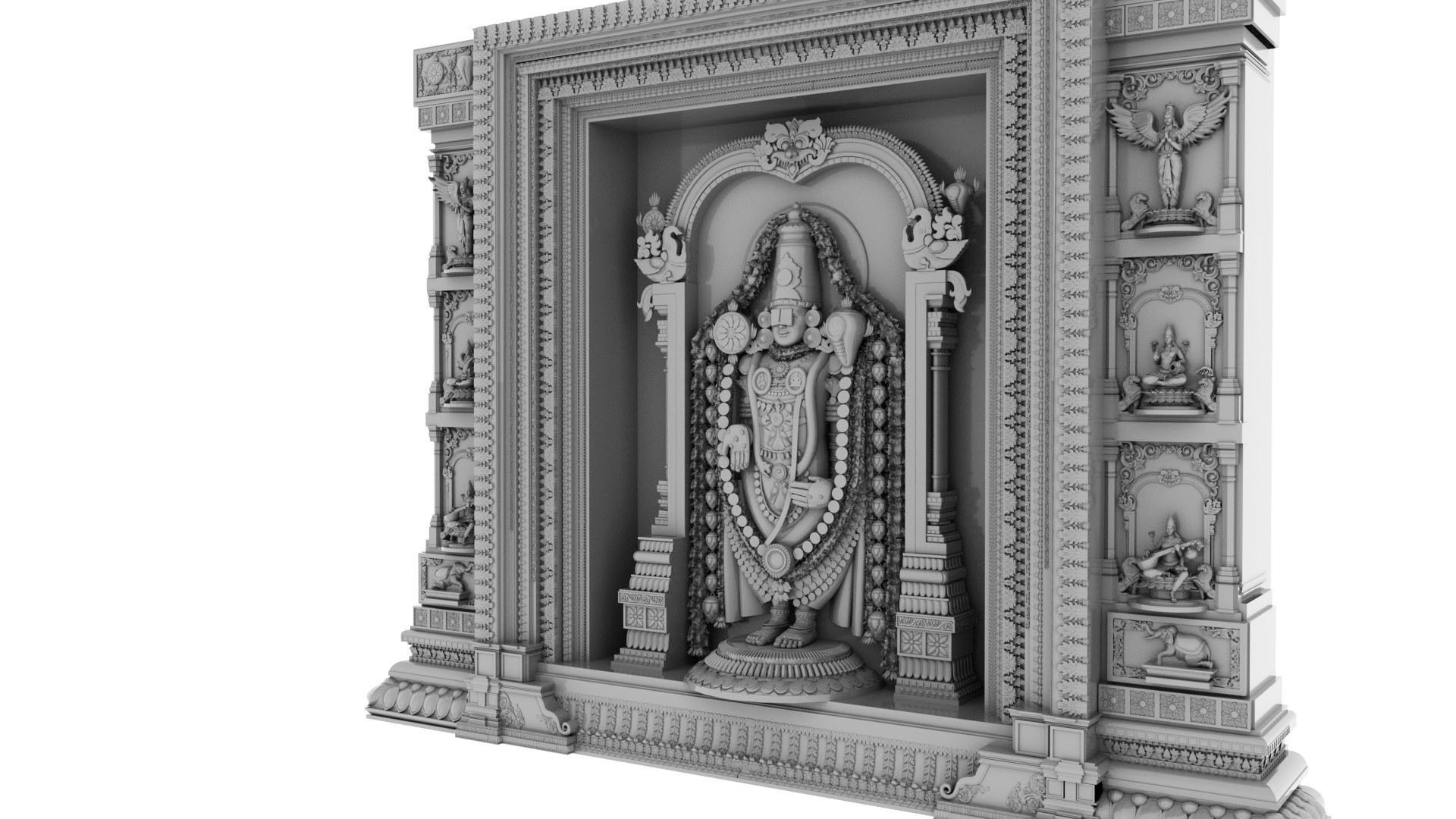lord balaji venkateswara 3d model 3D model | CGTrader