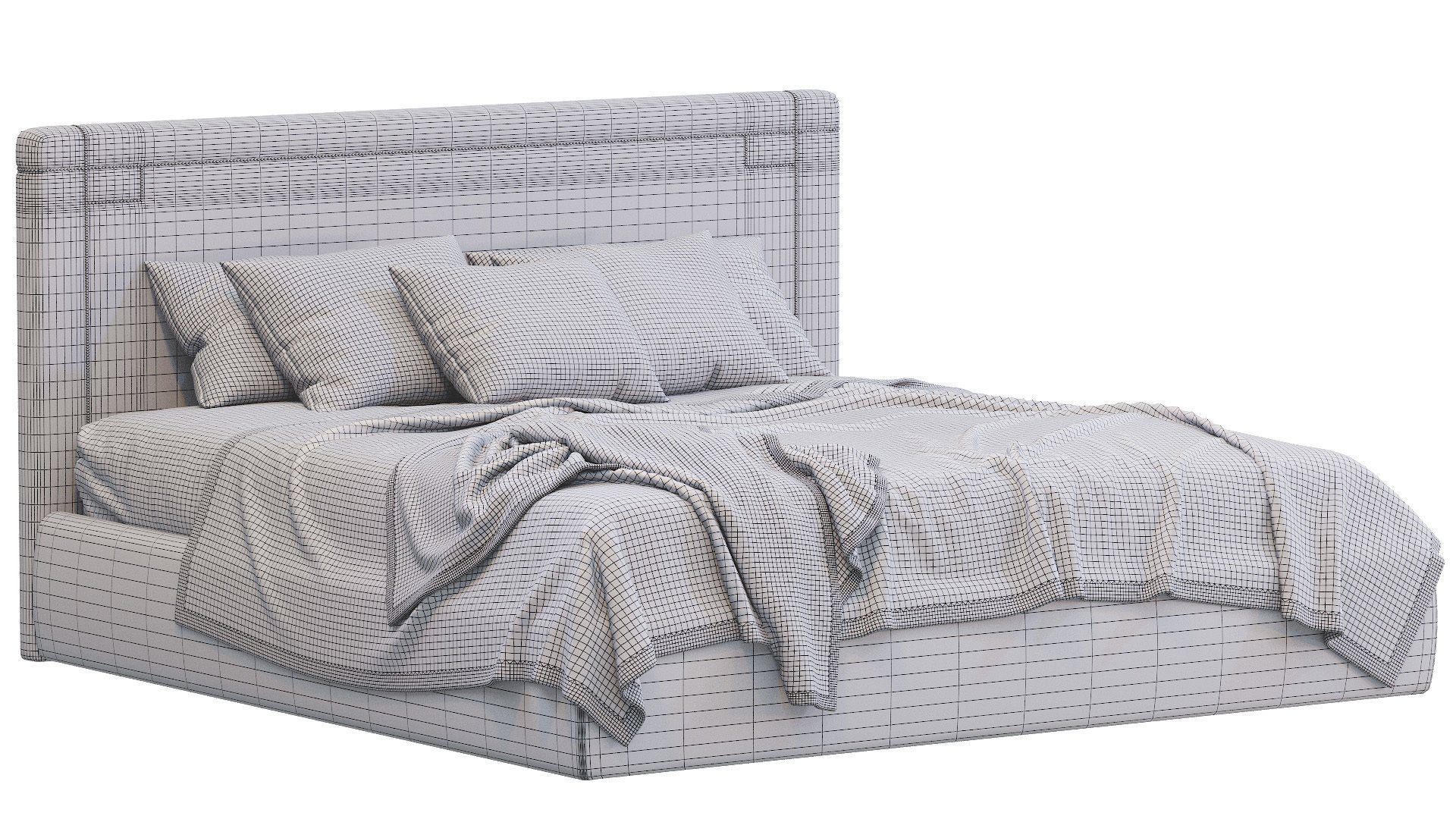 Almada Bed 3D model | CGTrader