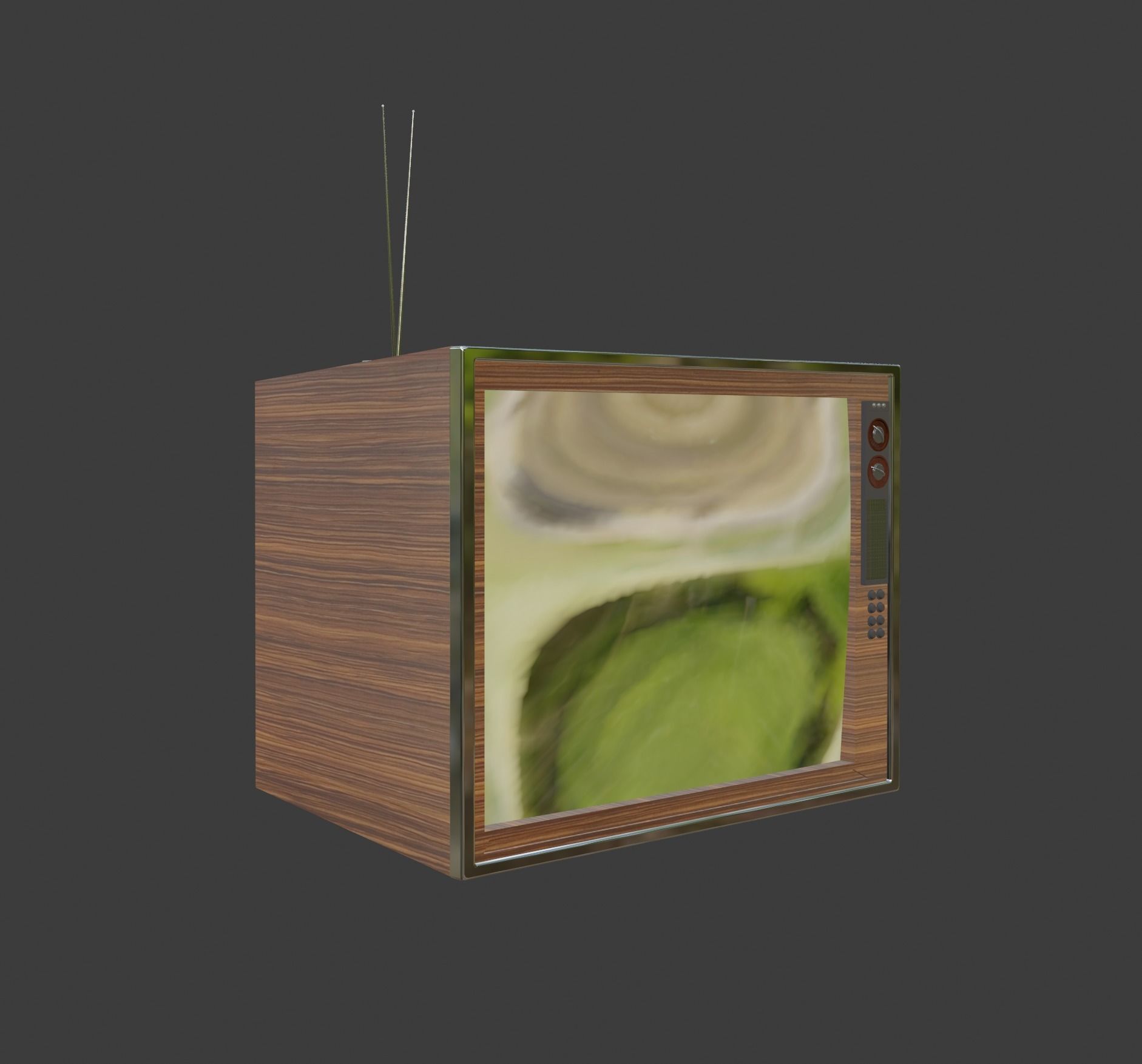 3D model Old School TV - Low Poly VR / AR / low-poly | CGTrader