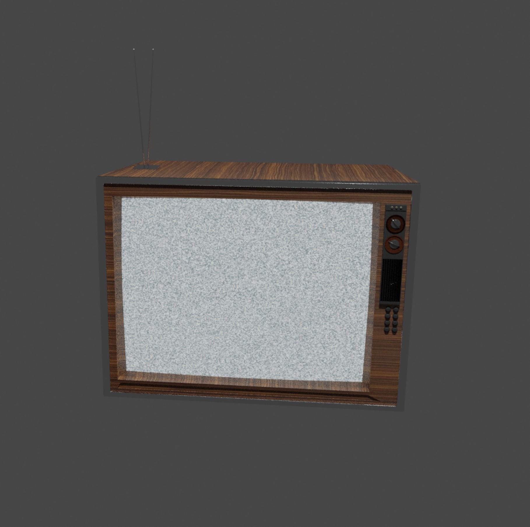 3D model Old School TV - Low Poly VR / AR / low-poly | CGTrader