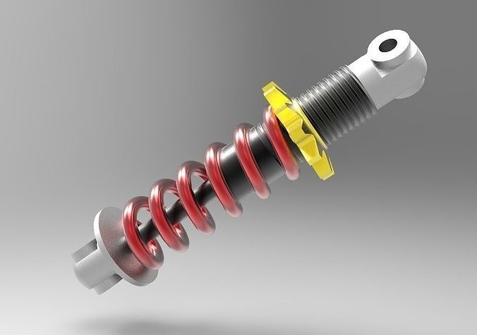Shock Absorber 3D model | CGTrader