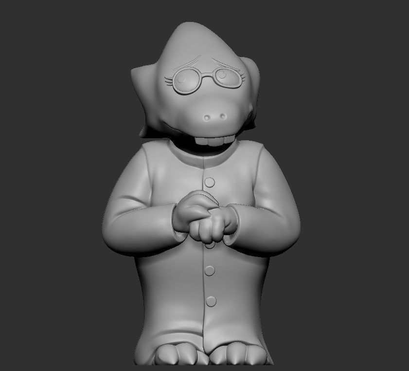 Alphys Undertale Character 3D model 3D printable | CGTrader