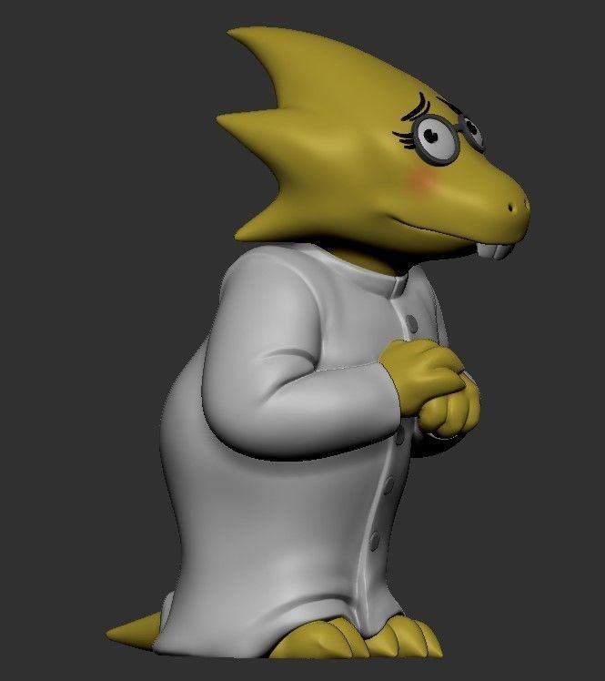 Alphys Undertale Character 3D model 3D printable | CGTrader