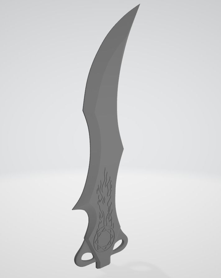 MAGI - Alibaba Amon Dagger 3D model 3D printable | CGTrader