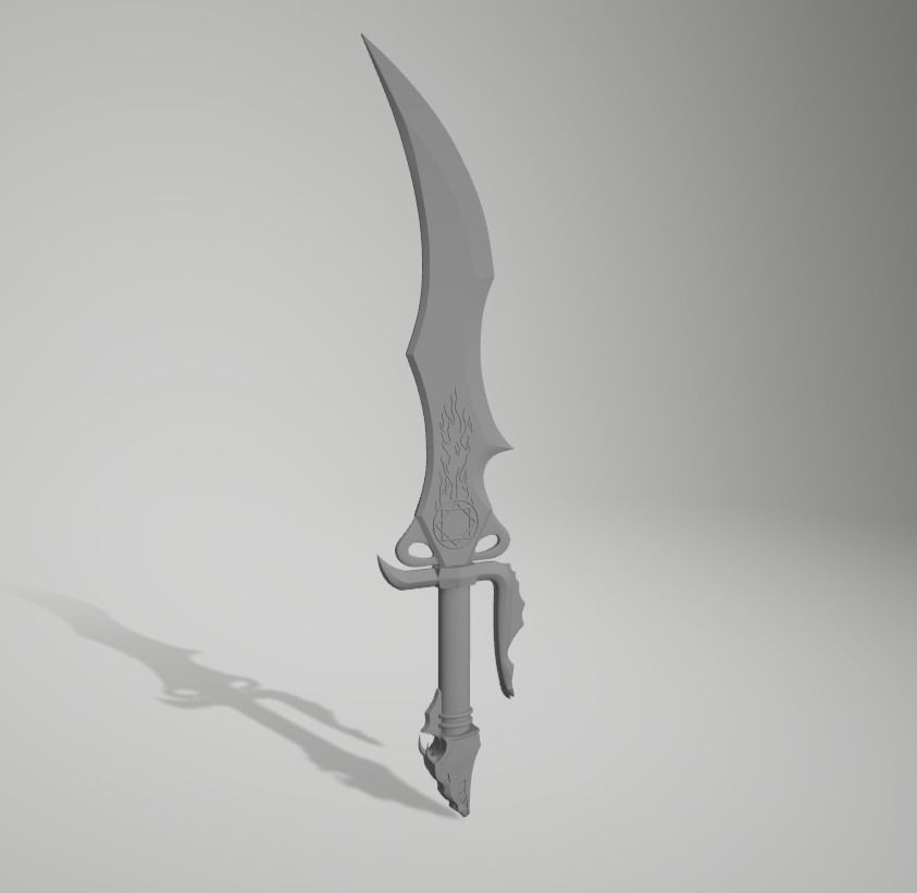 MAGI - Alibaba Amon Dagger 3D model 3D printable | CGTrader