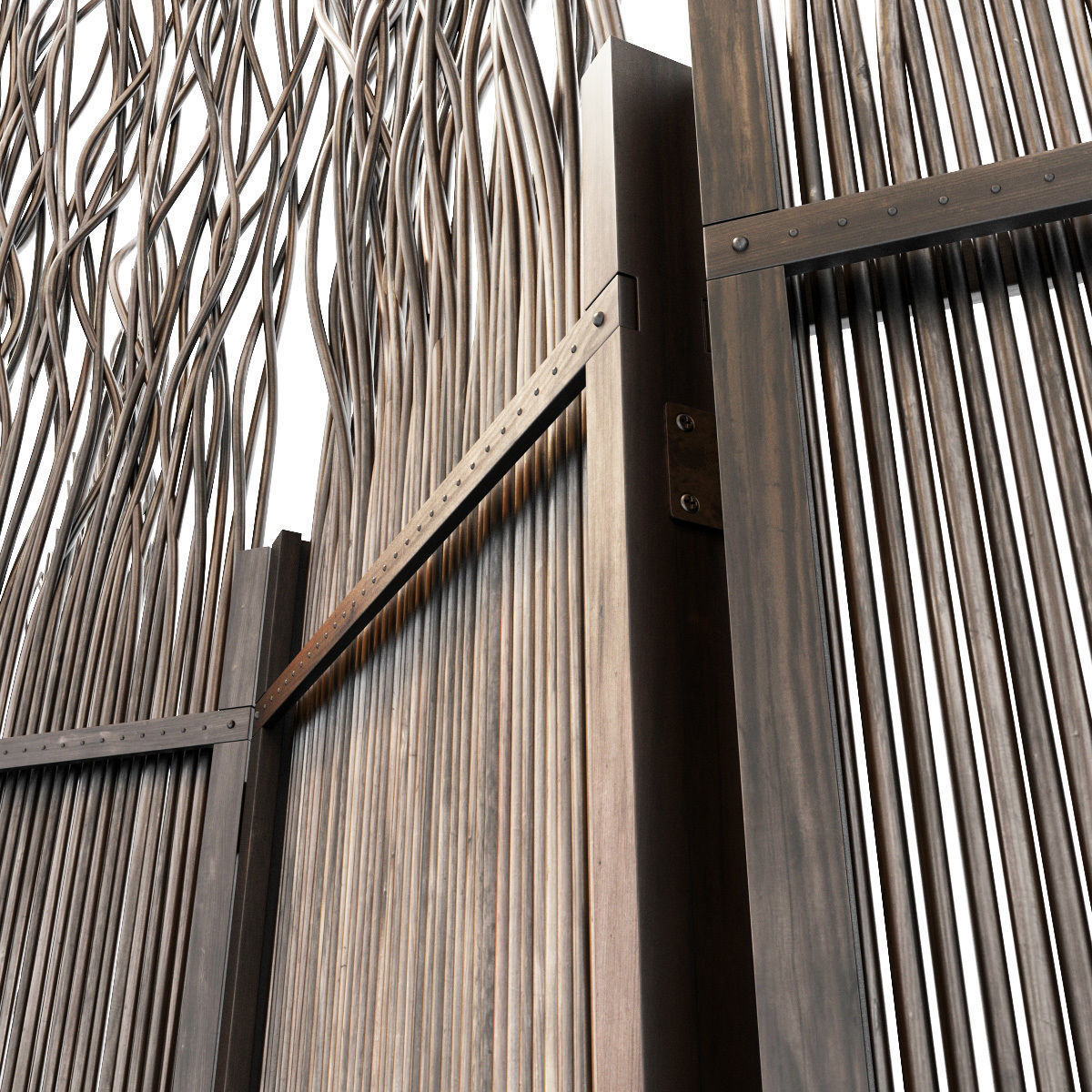 Screen branch crooked decor n1 3D model | CGTrader