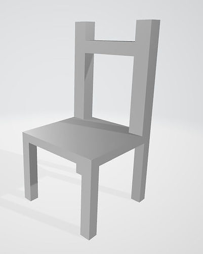 SimpleChair chair free 3D model | CGTrader