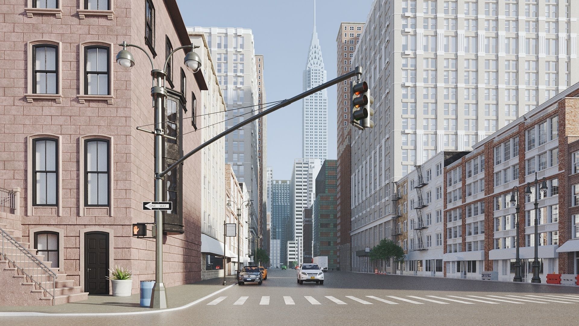 New York City Street scene 3D model | CGTrader