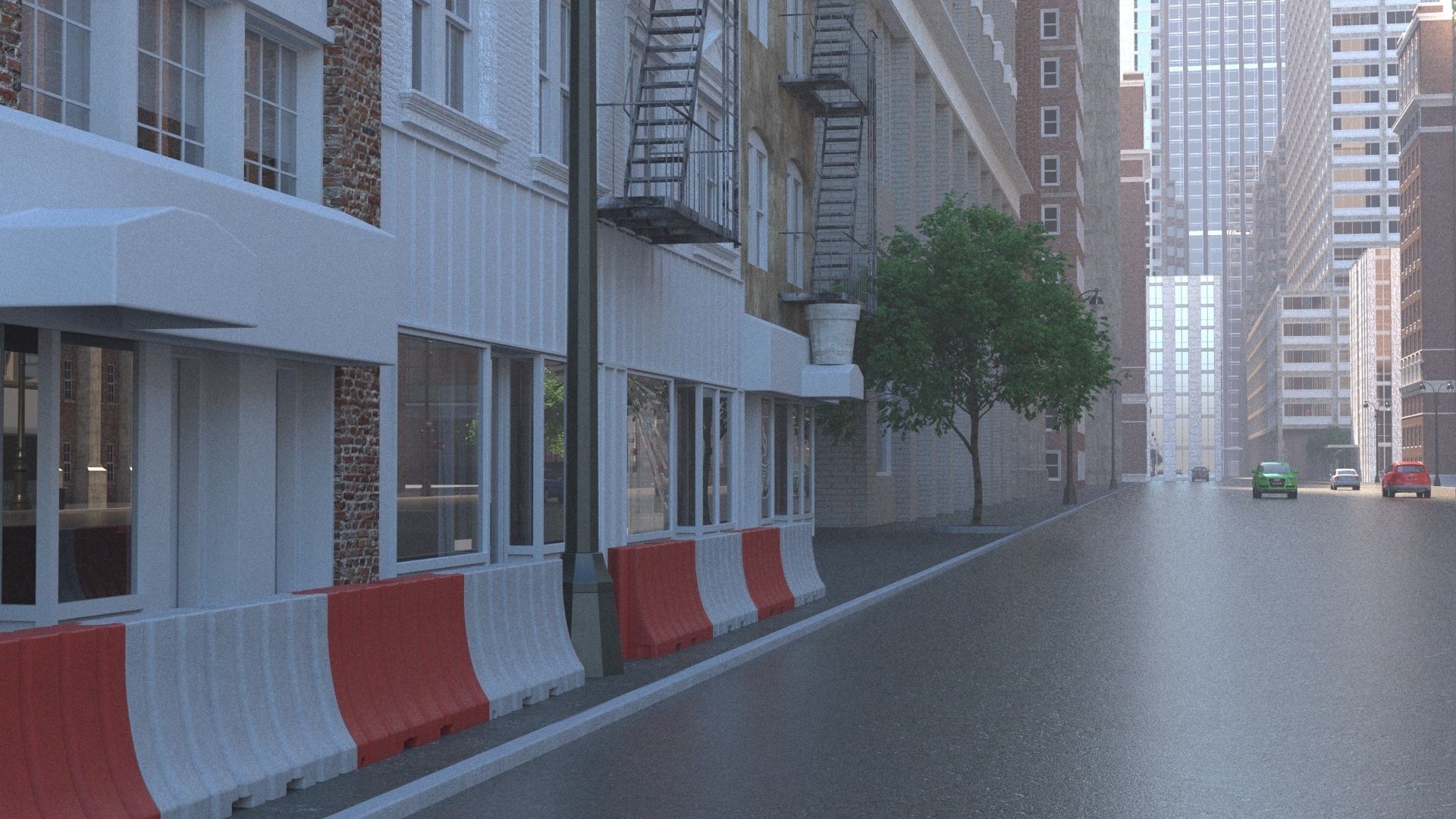 New York City Street scene 3D model | CGTrader
