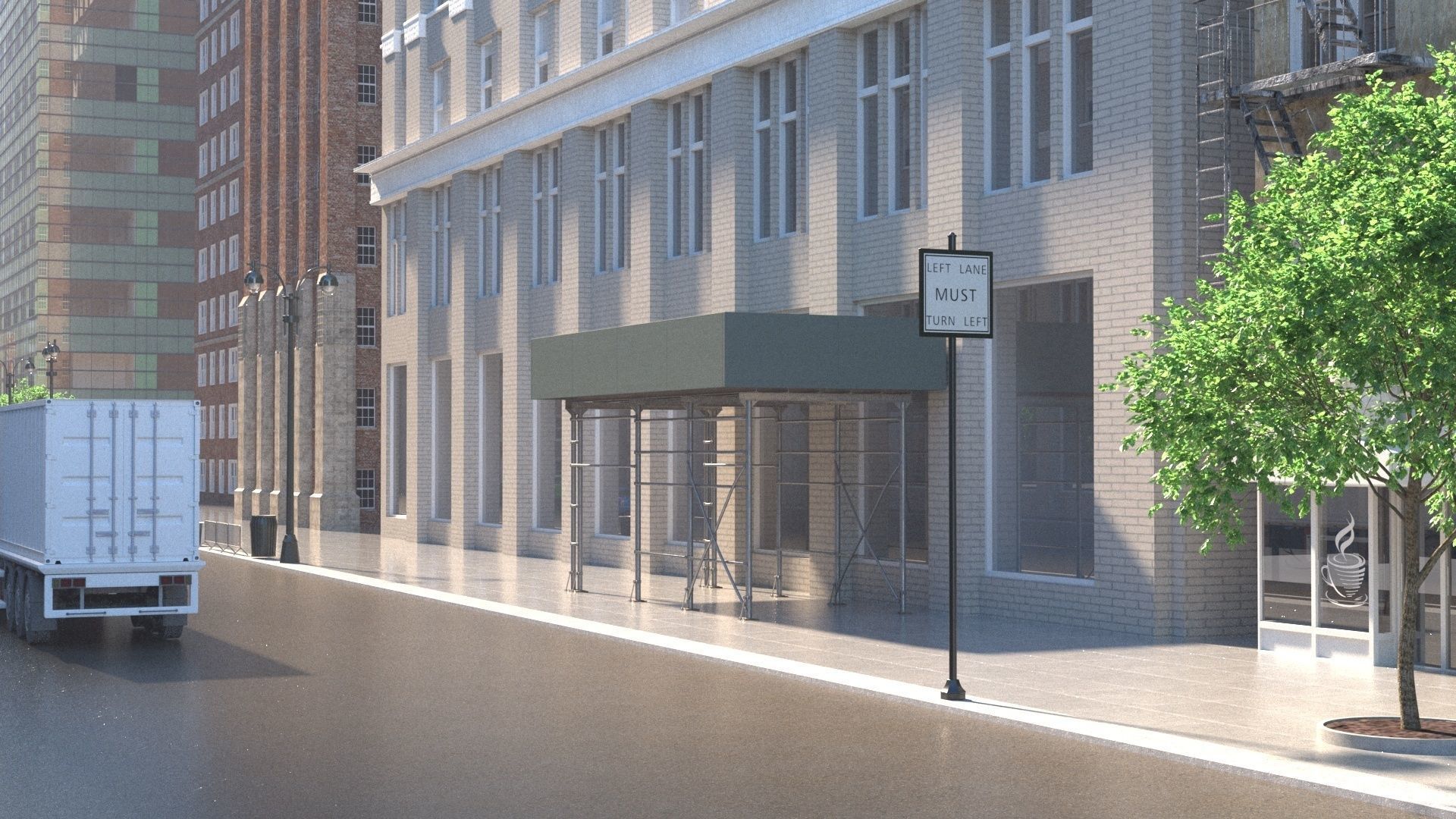 New York City Street scene 3D model | CGTrader