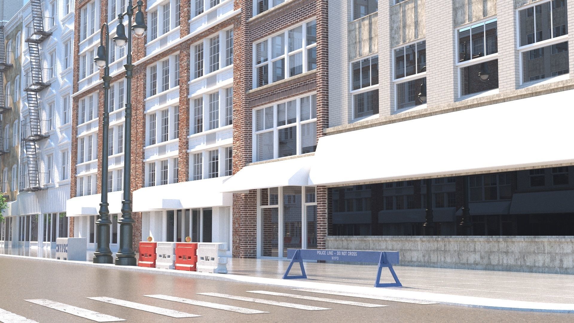 New York City Street scene 3D model | CGTrader