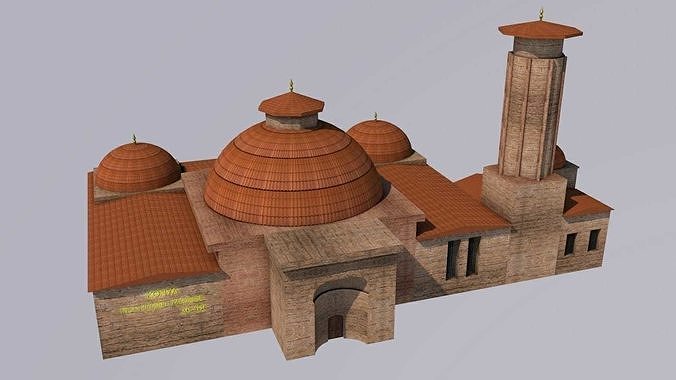 3D model Mosque with domes VR / AR / low-poly | CGTrader