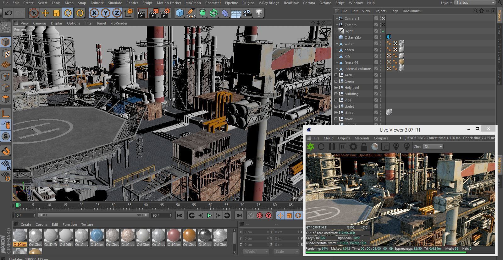 Solan oil platform 3D model | CGTrader