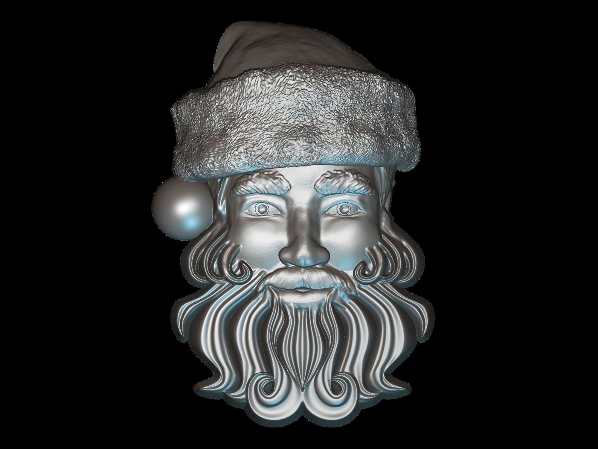 Santa Claus 3d model for cnc machines and 3d printers 3D model | CGTrader