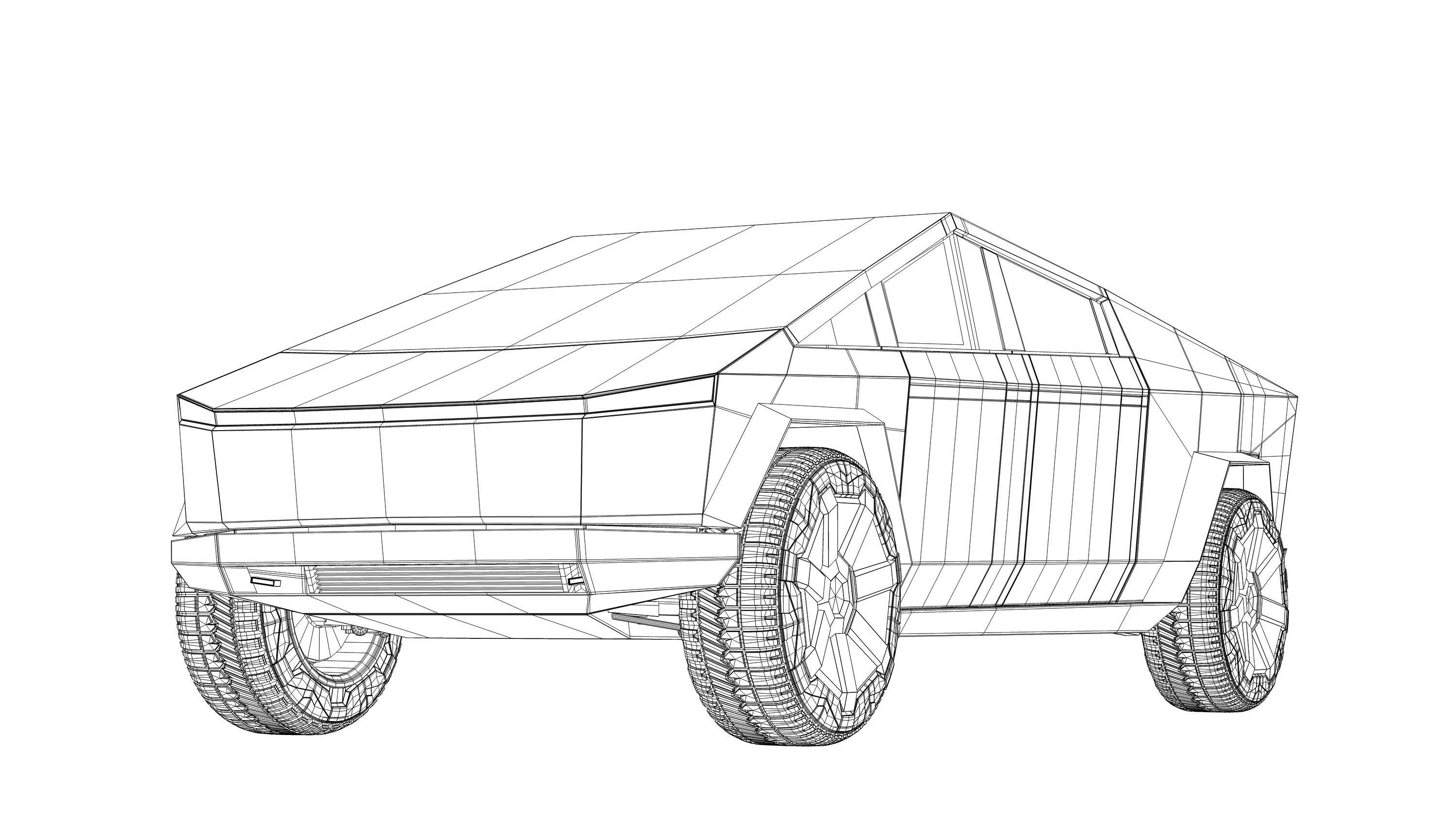 Tesla Cybertruck Detailed 3D model | CGTrader