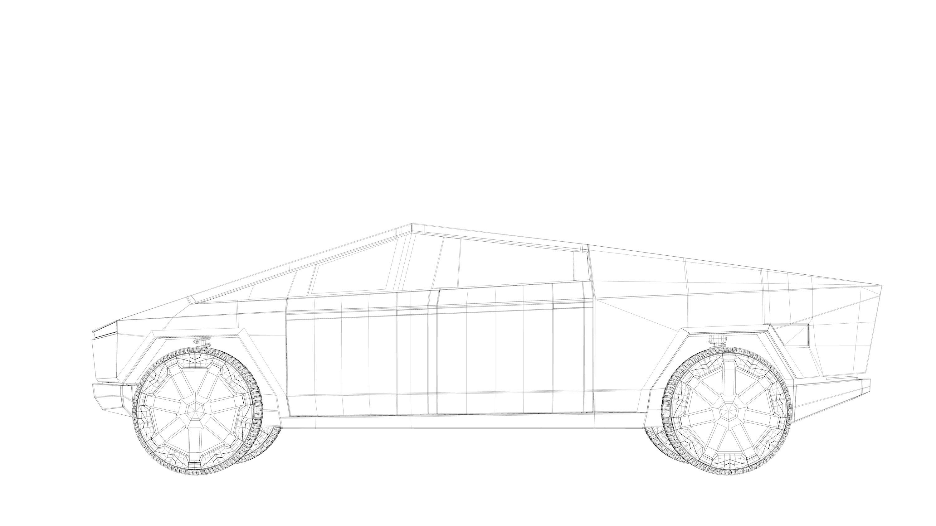 Tesla Cybertruck Detailed 3D model | CGTrader