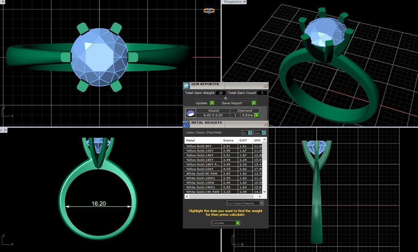 Rings 3D print model gold 3D model 3D printable | CGTrader