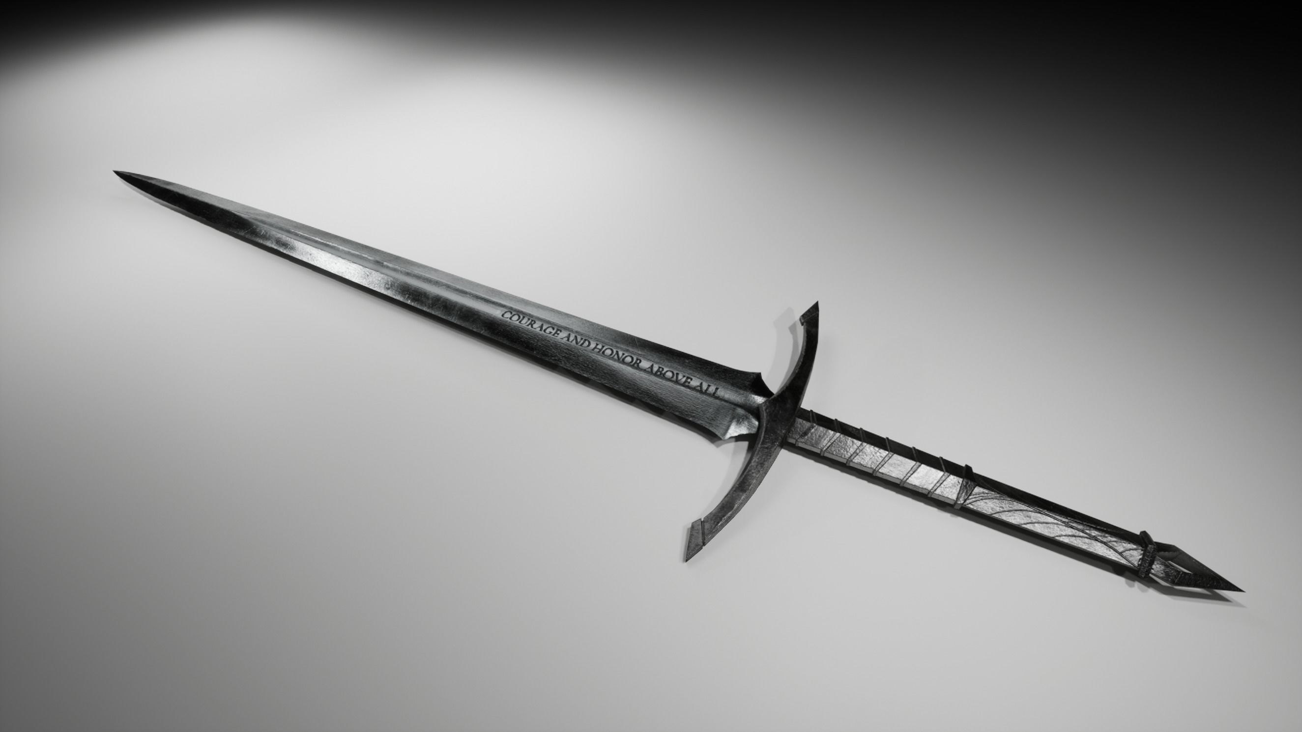 3D model Realistic Medieval Long Sword VR / AR / low-poly | CGTrader