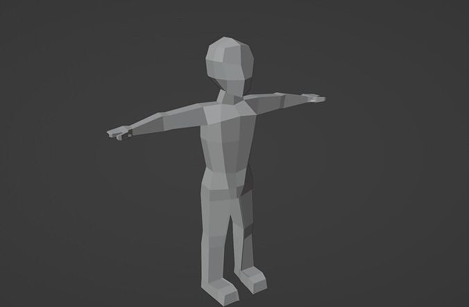 Low Poly Human and RIG free VR / AR / low-poly 3D model rigged | CGTrader