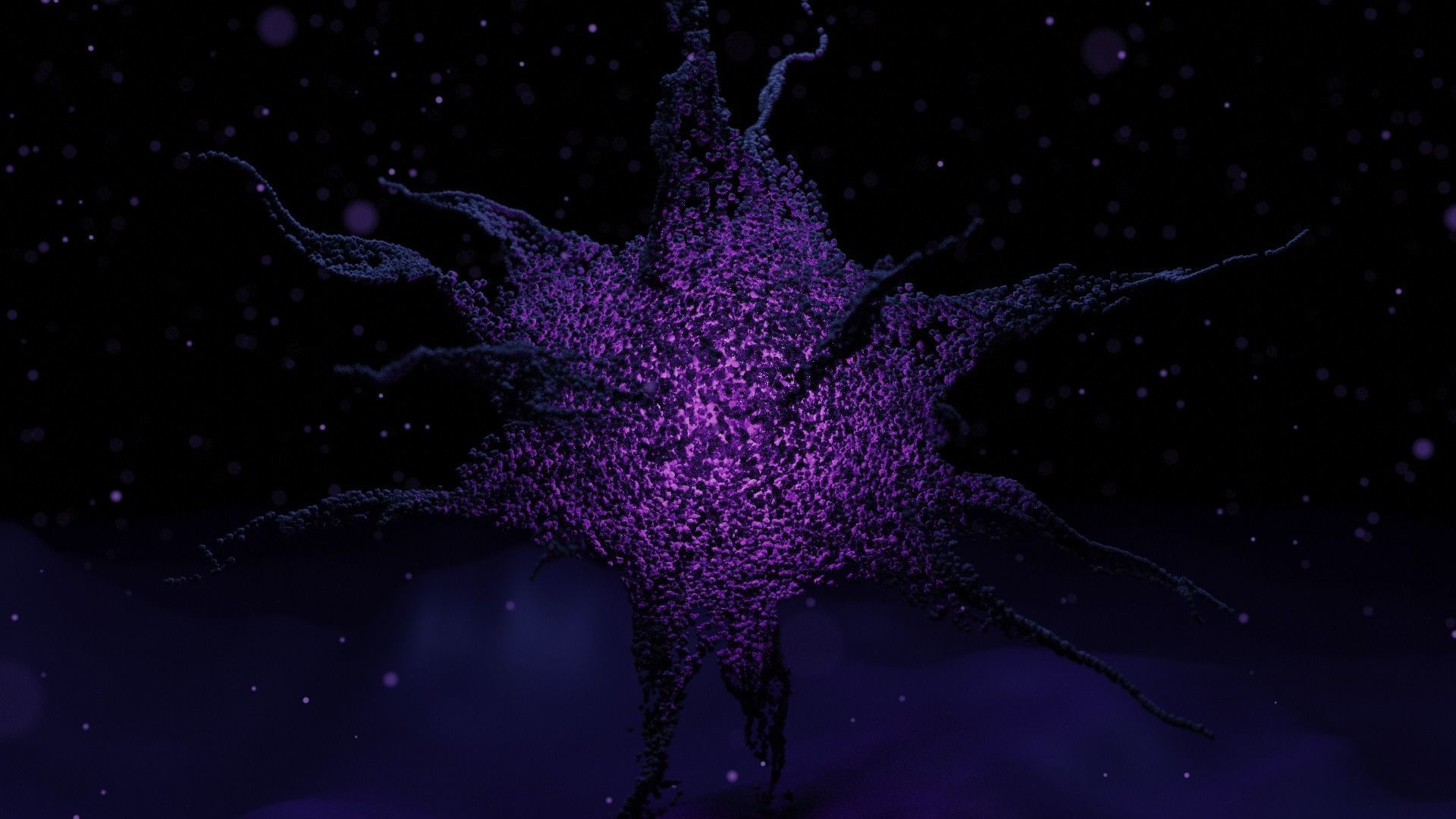 Particle Simulation Blender 3d Modeling 3d Model Animated Cgtrader