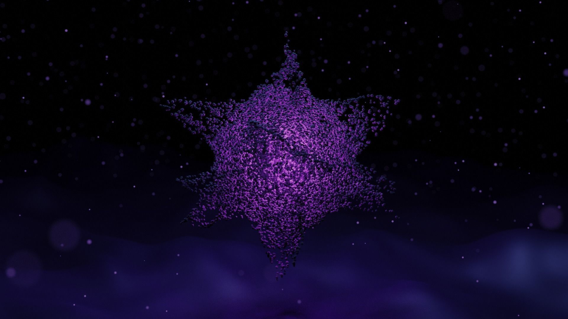 Particle Simulation Blender 3d Modeling 3d Model Animated Cgtrader