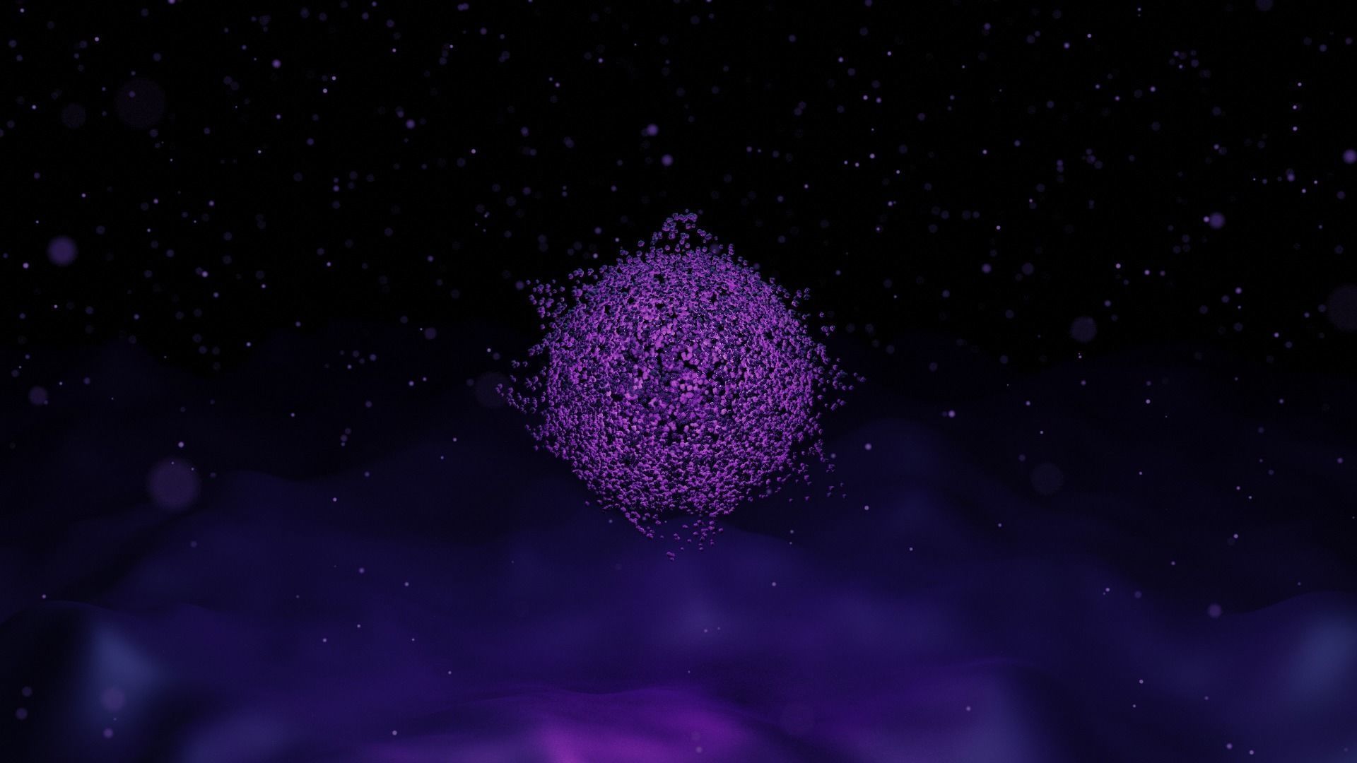Particle Simulation Blender 3d Modeling 3d Model Animated Cgtrader