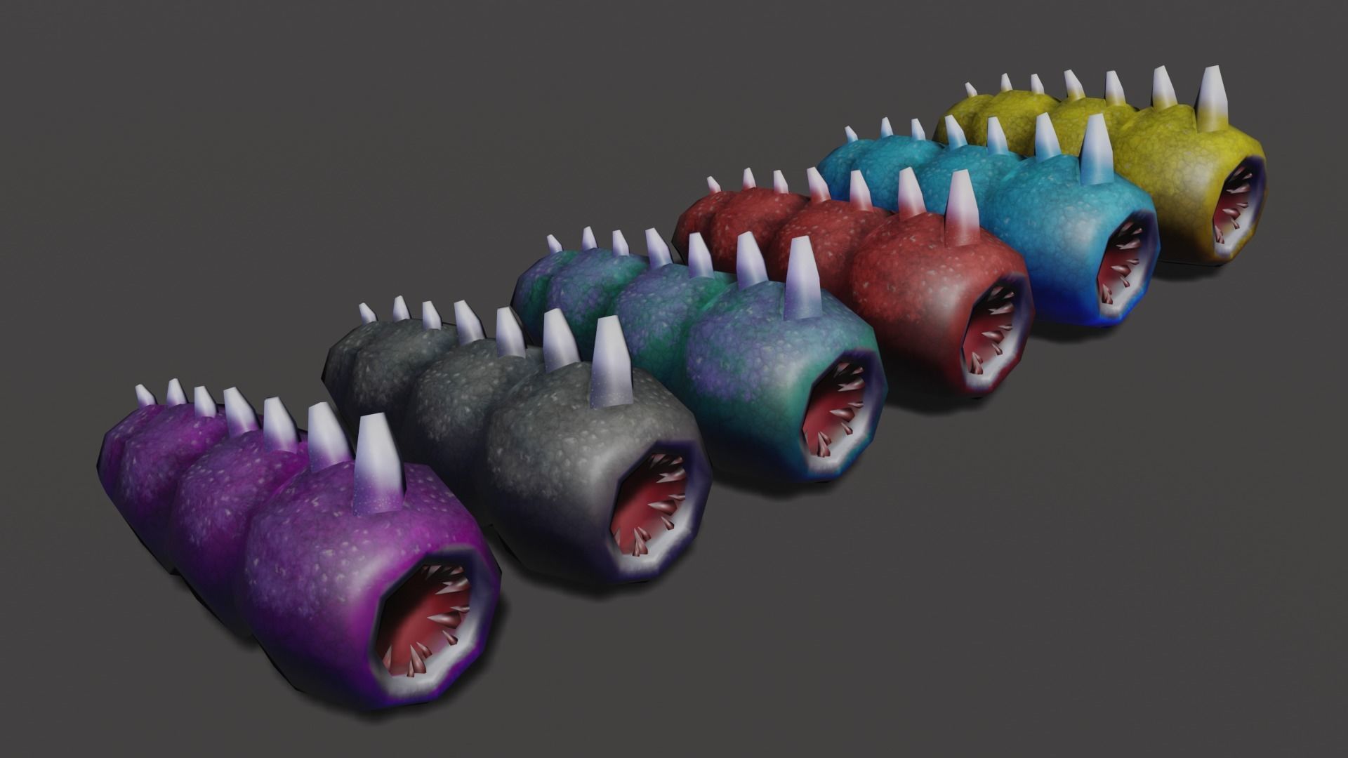 3D model Low poly Abyss Worm VR / AR / low-poly | CGTrader