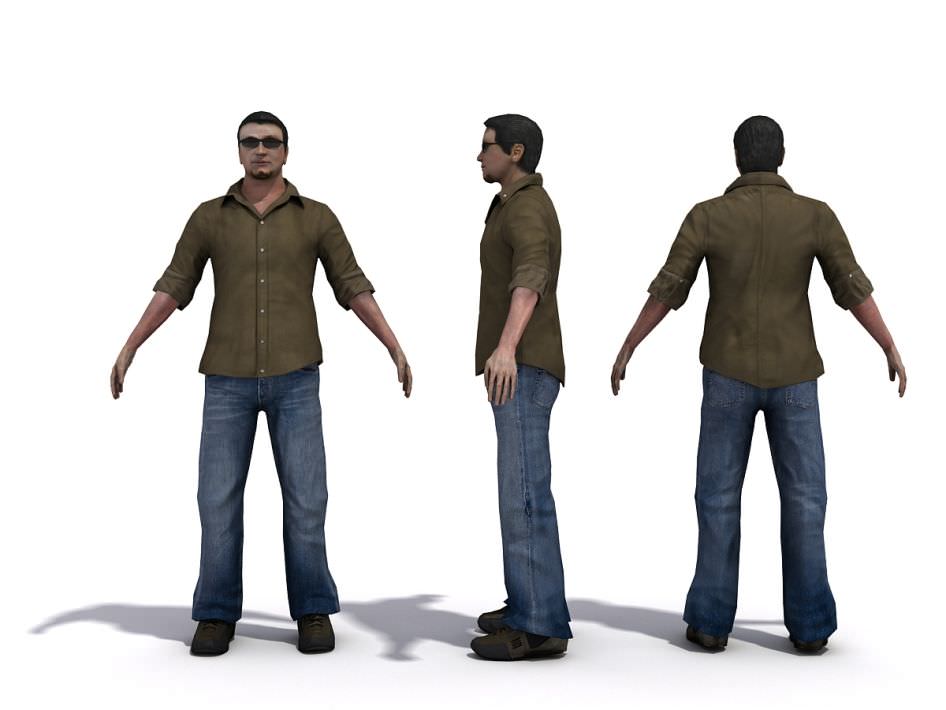 Male Human Character 3D model | CGTrader