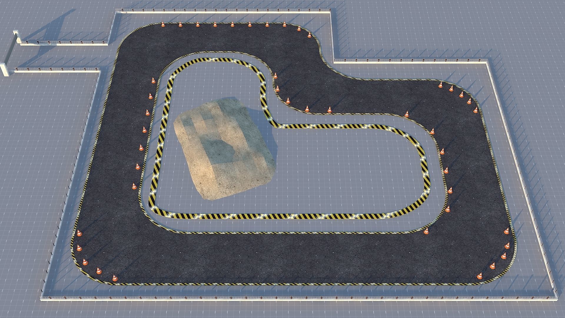 3D model Drift Circuit Race Track VR / AR / low-poly | CGTrader