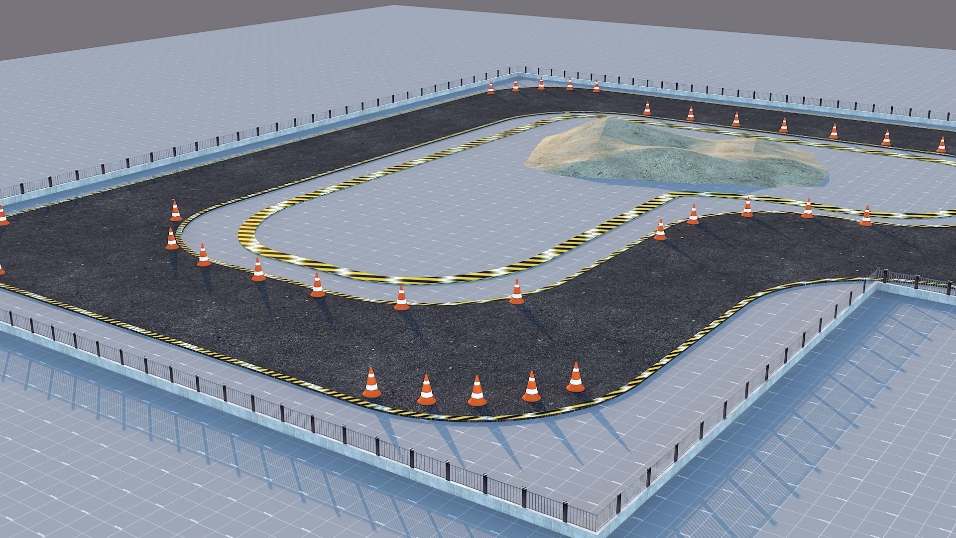3D model Drift Circuit Race Track VR / AR / low-poly | CGTrader