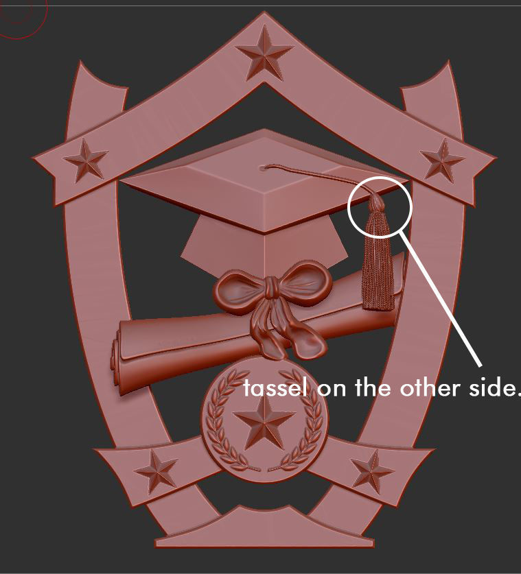 Graduation Plaque 3D model 3D printable | CGTrader