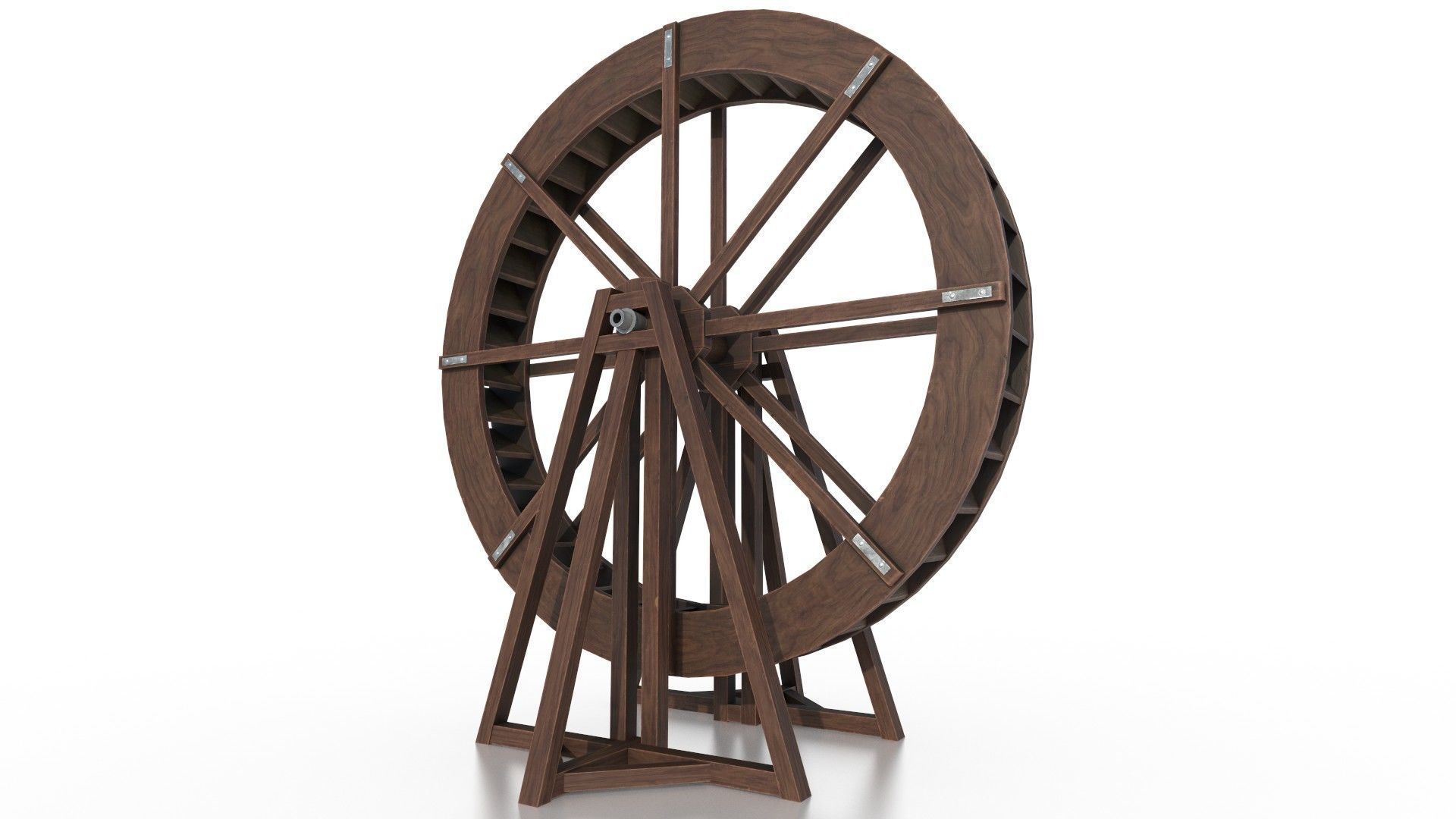 3D model Medieval Water Wheel VR / AR / low-poly | CGTrader