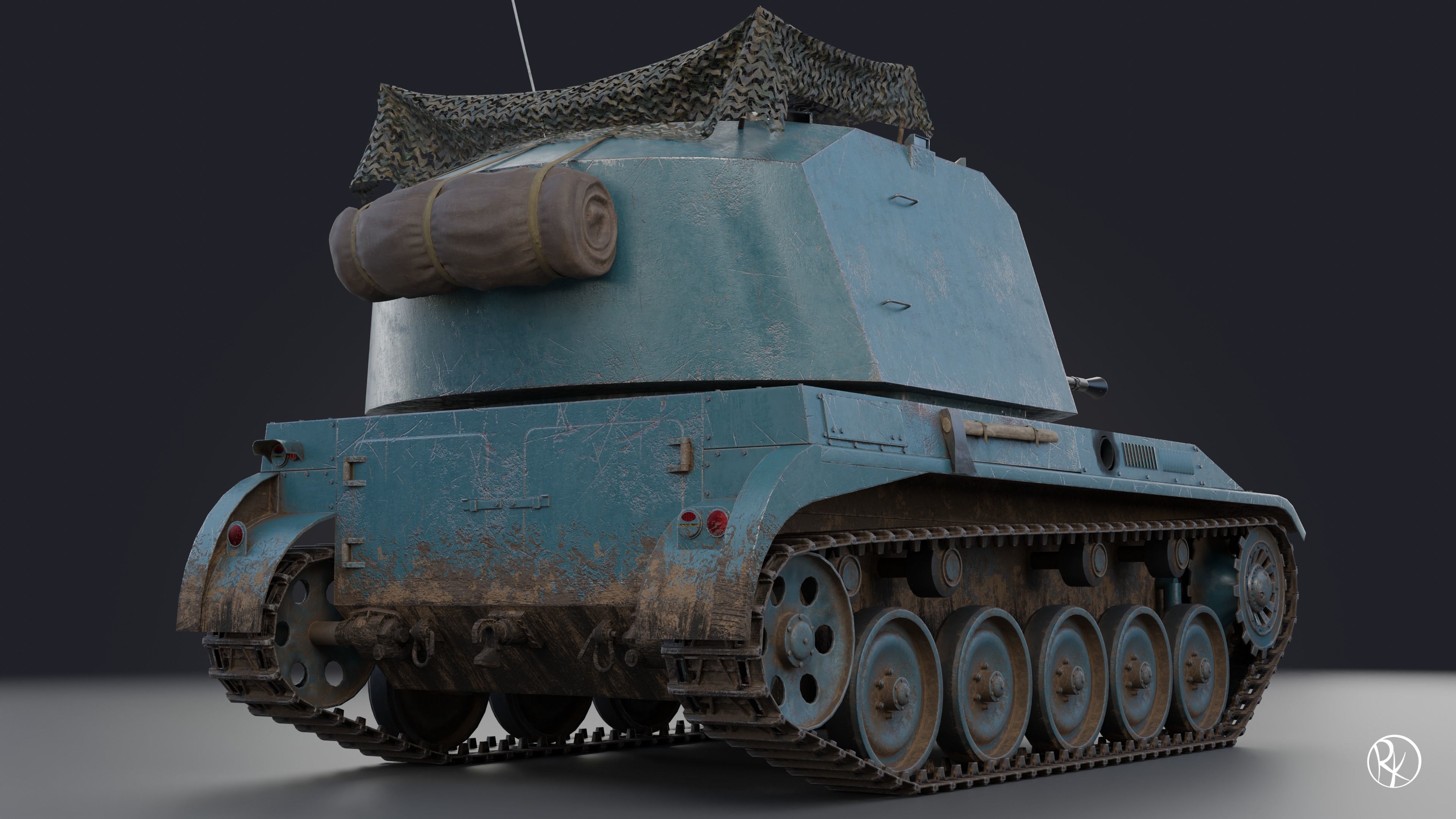 AMX-13 DCA 40 PBR Model 3D model | CGTrader