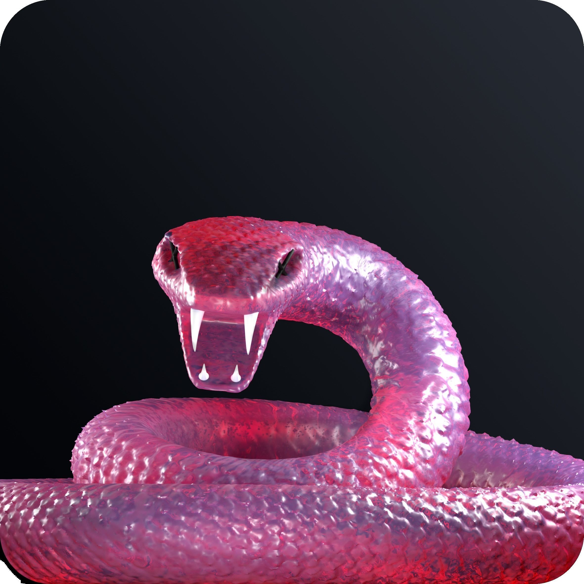 Snake free 3D model | CGTrader