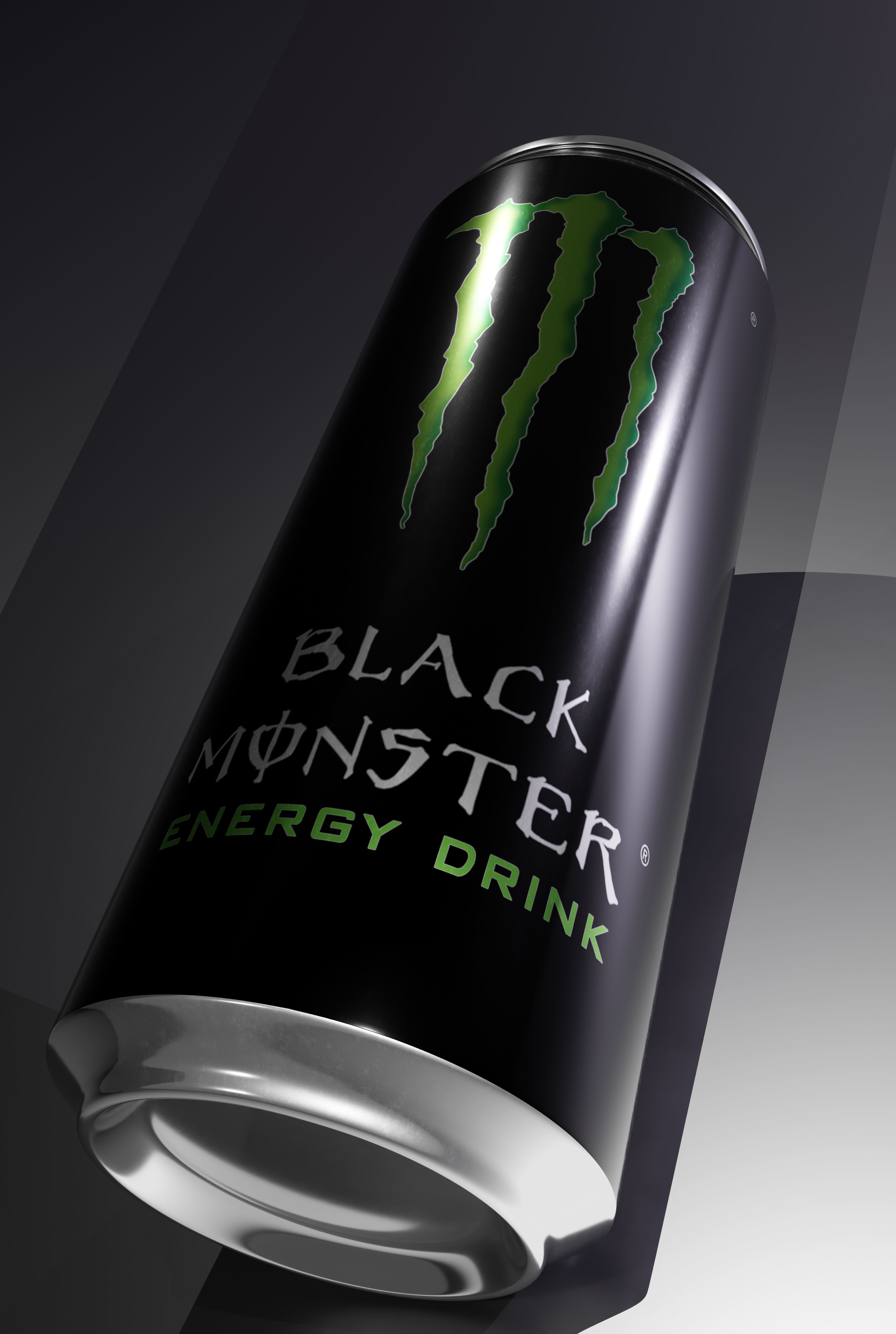 Energy drink - Black Monster Energy 3D model | CGTrader