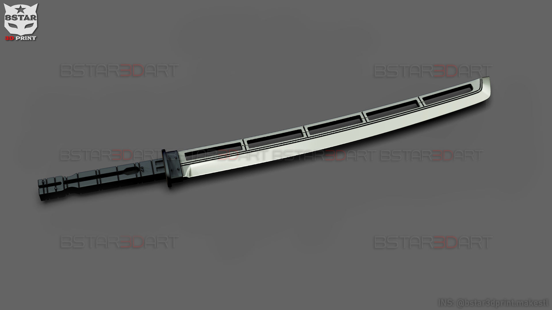 Hawkeye Katana Sword - Clint Barton Weapon - Marvel Comics 3D model 3D ...