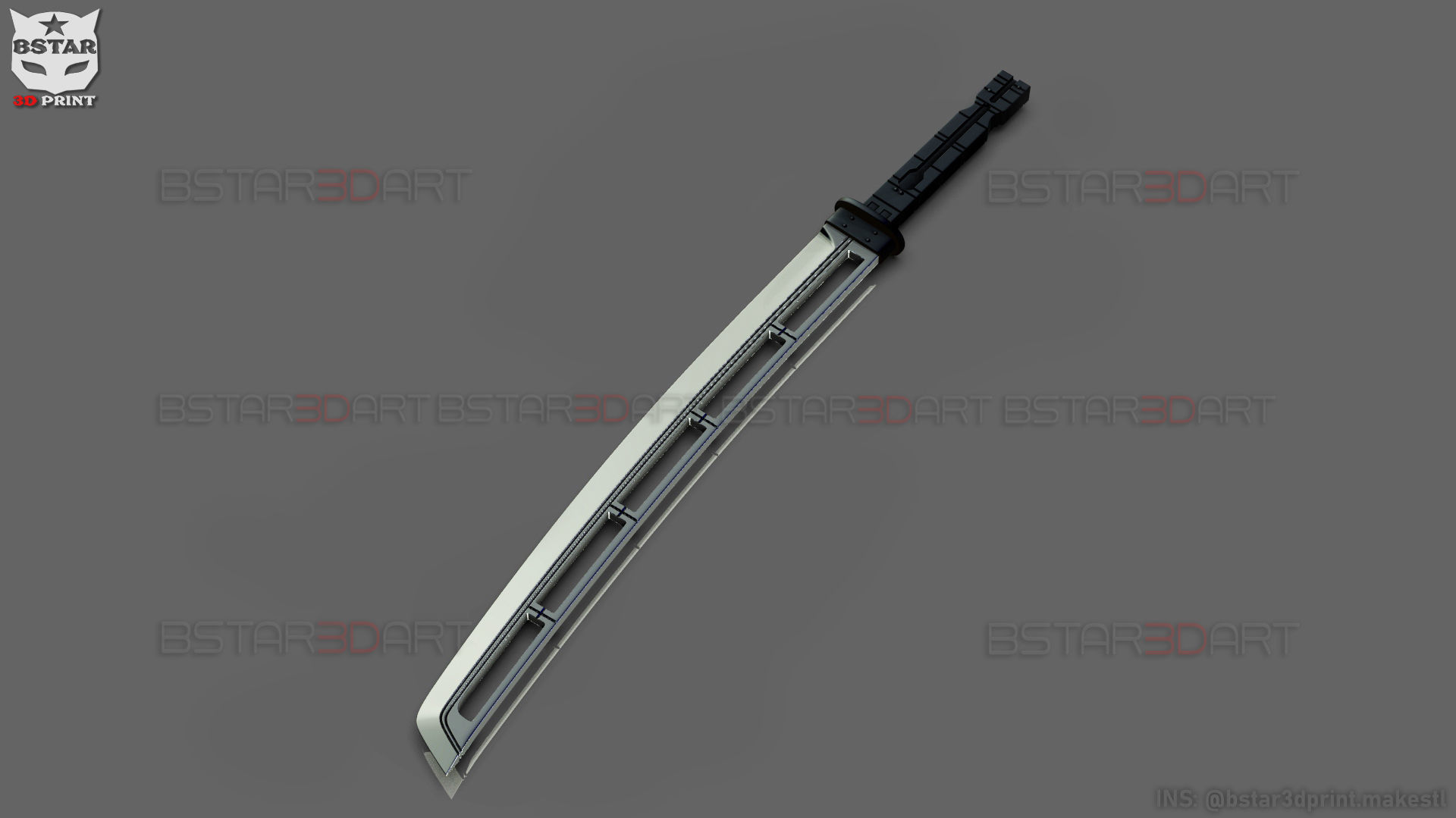 Hawkeye Katana Sword - Clint Barton Weapon - Marvel Comics 3D model 3D ...