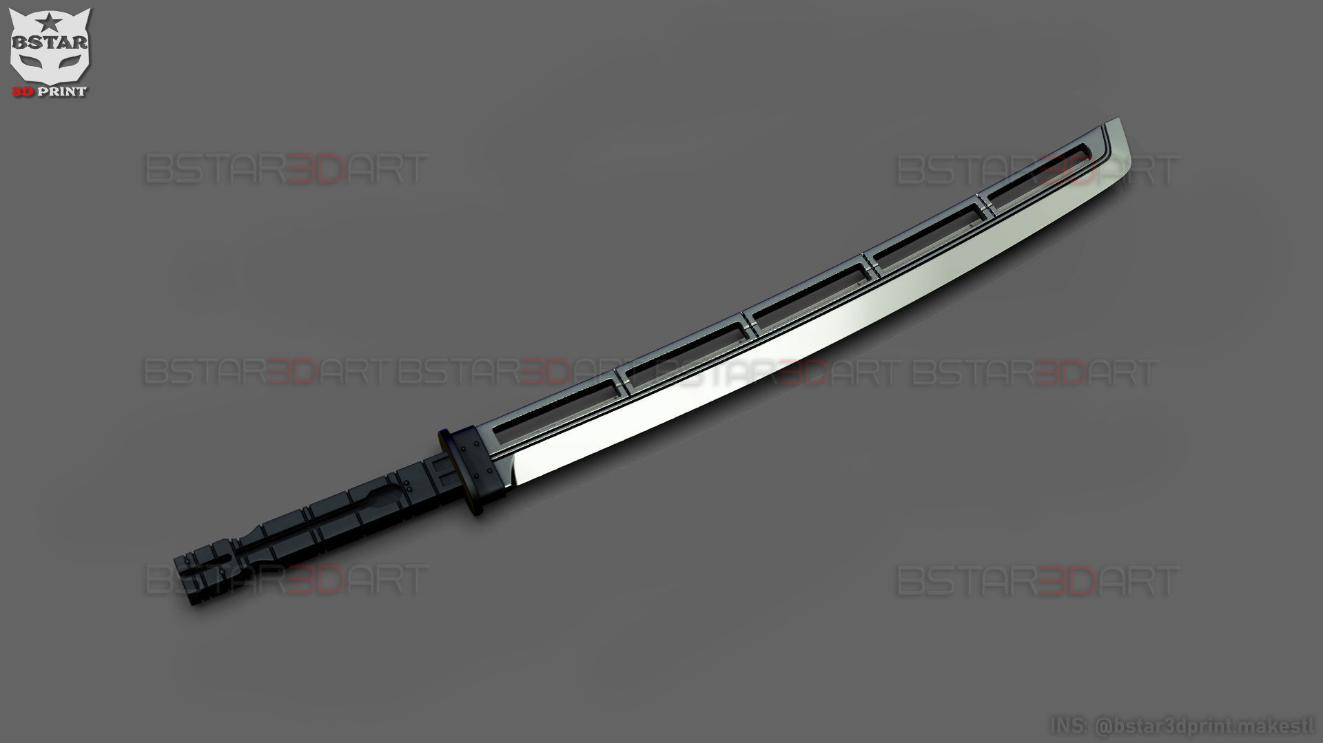 Hawkeye Katana Sword - Clint Barton Weapon - Marvel Comics 3D model 3D ...