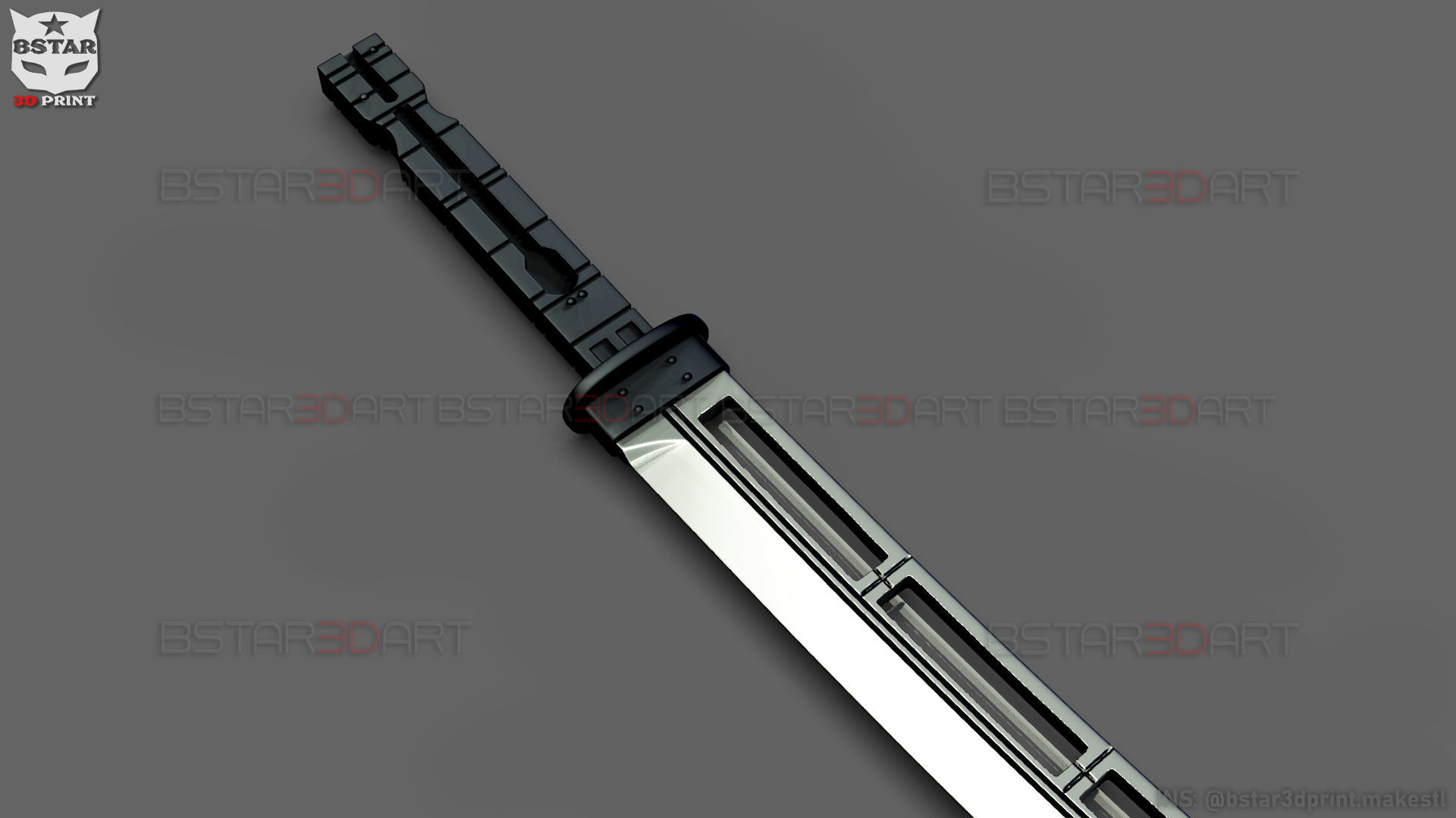 Hawkeye Katana Sword - Clint Barton Weapon - Marvel Comics 3D model 3D ...