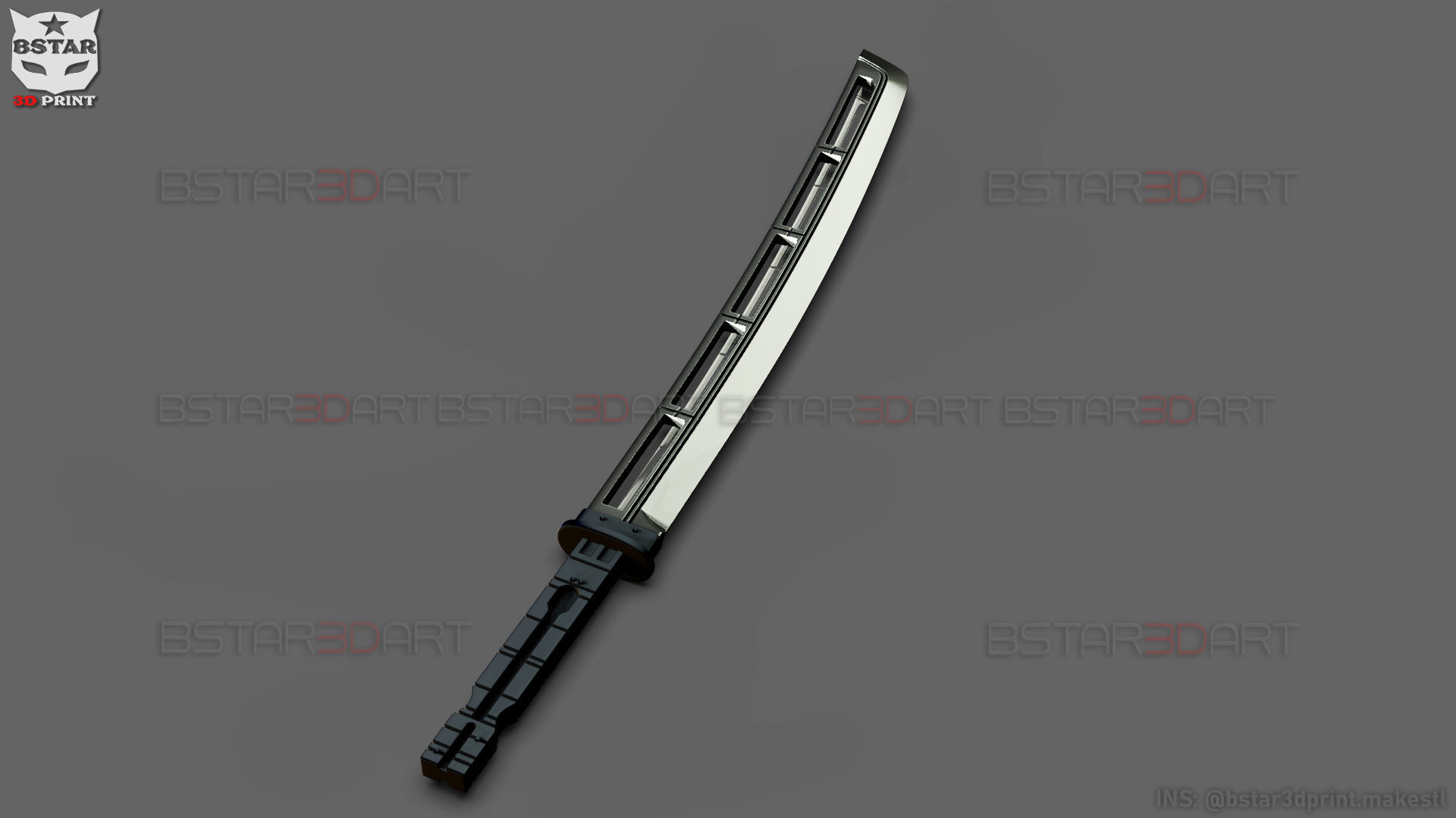 Hawkeye Katana Sword - Clint Barton Weapon - Marvel Comics 3D model 3D ...