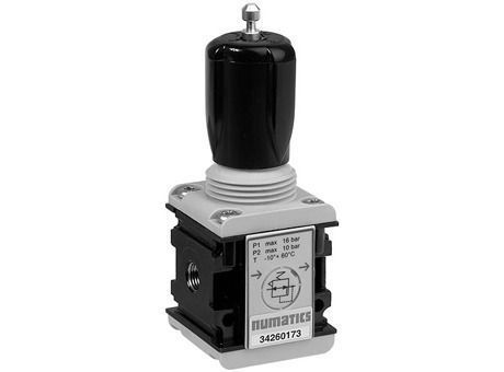 Pressure regulator In line self-relieving with locking pin - ... free ...