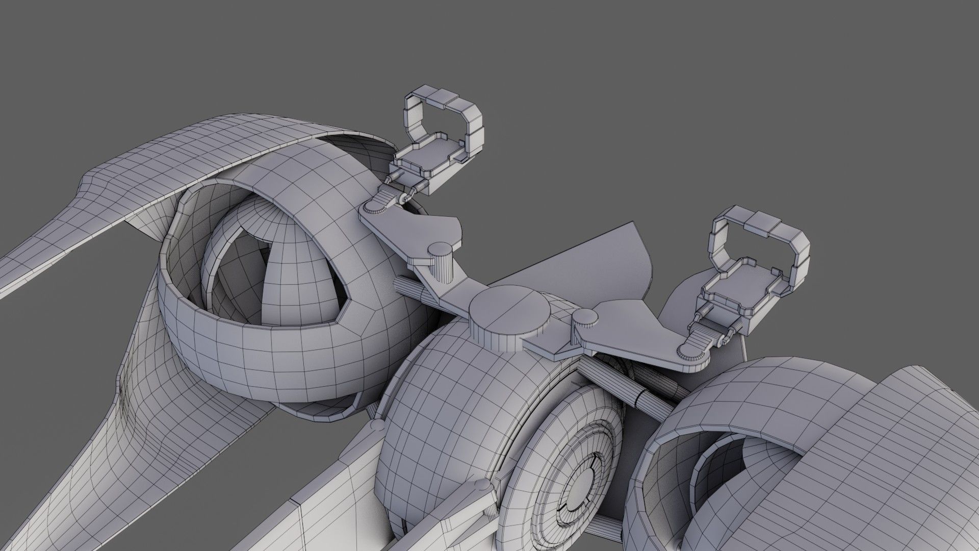 3D model Sci-Fi Glider - Low Poly - Game Ready - PBR VR / AR / low-poly ...