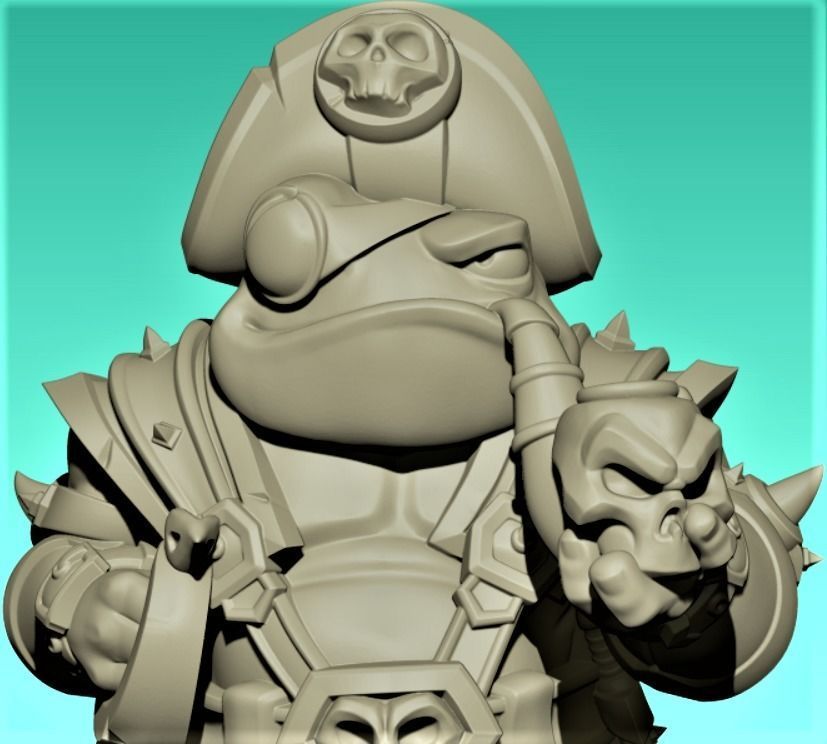 Toad Captain 3D model 3D printable | CGTrader